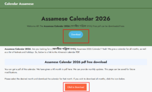 Assamese Calendar 2026: অসমীয়া পঞ্জিকা २०२६ PDF Free Download ...